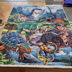 35 Digital Fabric Panel David Textiles Christmas Midnight Meeting Santa ...