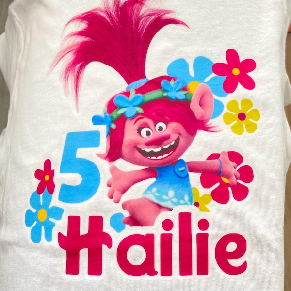 EDITABLE Trolls PNG, Poppy Birthday Png, Trolls Clipart Digital ...