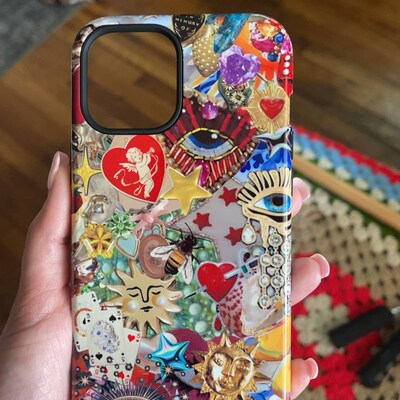 Coconut Girl Collage Aesthetic Phone Case, Ocean Beach Inspired, iPhone ...