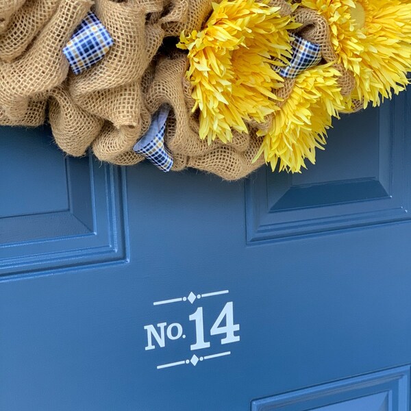 House Number Decal - Door Number Decal - Address # Sticker for Home ...