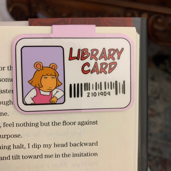 DW - Book Club - Arthur - Library Card - Gifts for Librarian - Double ...