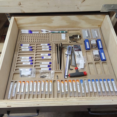 CNC Router Deluxe Tool and Bit Organizer Storage Tray Digital File - Etsy