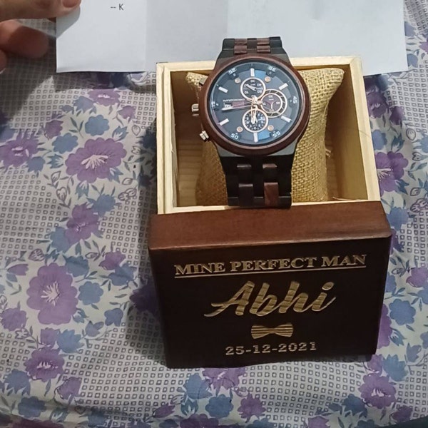 Personalized Wooden Gift Box With Lock & Key , Engraved Wood Jewelry ...