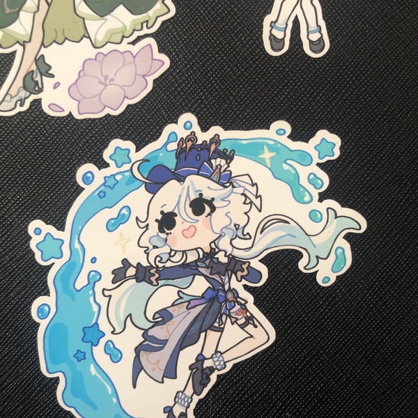 Needy Streamer Overload Cute Sticker Sheet Kangel Kawaiiangel Ame-chan ...