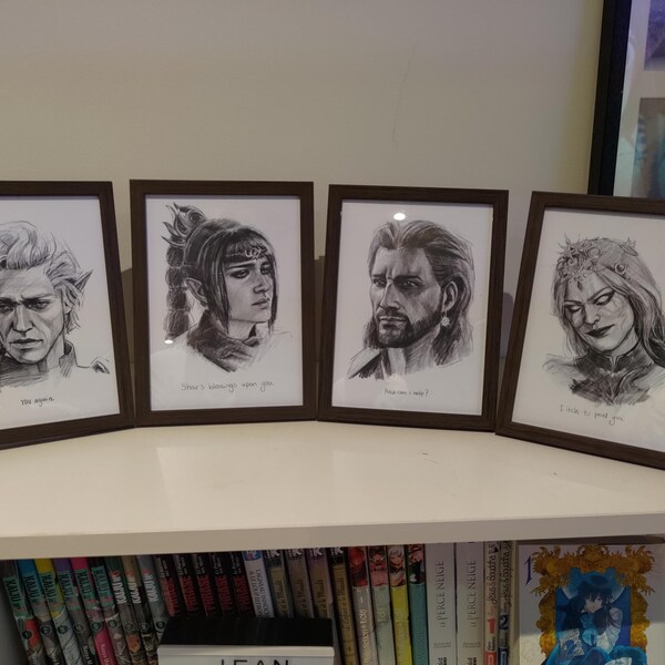 Baldurs Gate 3 Character Portrait | Camp Dwellers | Art Print | A5 - Etsy