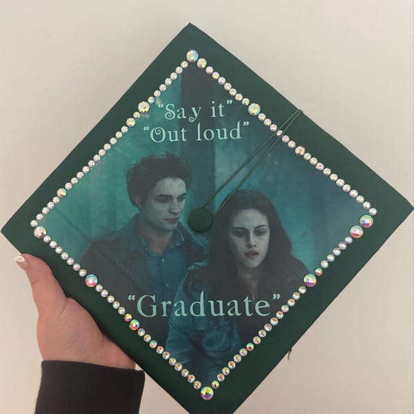 Printable Twilight Graduation Cap Cover & Decoration - Etsy