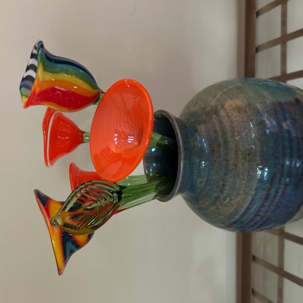 Flower One-hitter Smoking Pipe | Heady Glass Pipe | Flower Pipe for ...