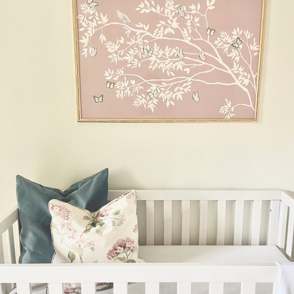 Chinoiserie Wall Art in off White | Set of 2 | Grandmillenial Prints ...