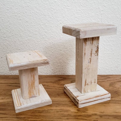 ANGEL STAND Antique White Wood compatible to Fit a Willow Tree Angel ...