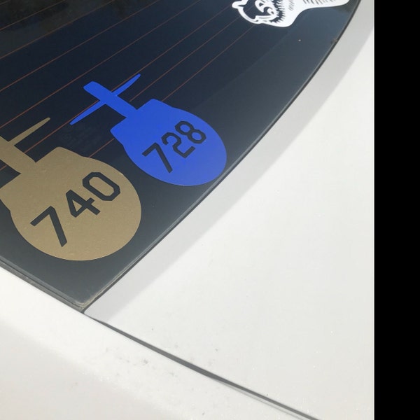 SSBN/SSGN Submarine Vinyl Car Window Sticker (726, 727, 728, 729, 730 ...