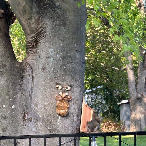 Tree Faces Decor Outdoor – Tree Hugger Yard Art Garden Decoration ...