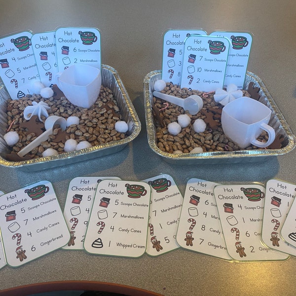 Hot Chocolate Sensory Bin | Sensory Bin | Preschool Winter Game ...