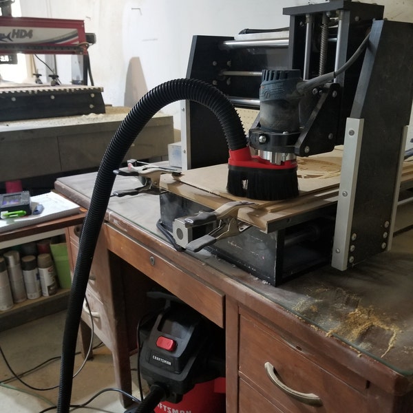 CNC Dust Shoe for Makita RT0701C - Custom Size Vacuum Attachment - Etsy