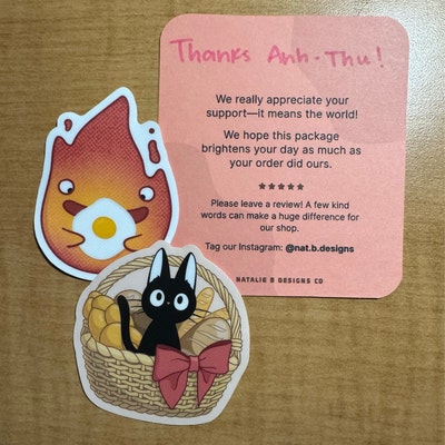 Blue Flame and Howl's Moving Castle Quote Sticker Fire Demon, Calcifer ...