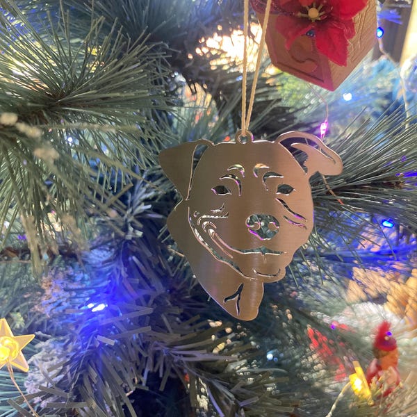 Rhodesian Ridgeback Dog Bamboo Wood Christmas Ornament, Rhodesian ...