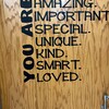 You Are Positive Affirmations Classroom Door Vinyl Wall Decal School ...