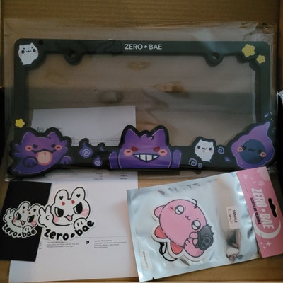 Ghost Themed Purple Spooky Cute License Plate Frame - Etsy