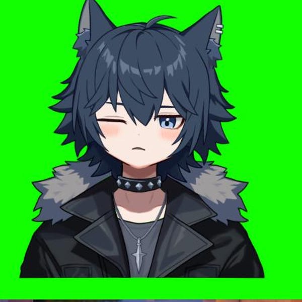 Cute Black Cat Vtuber Live2d Model / Premade / Customizable Vtuber ...