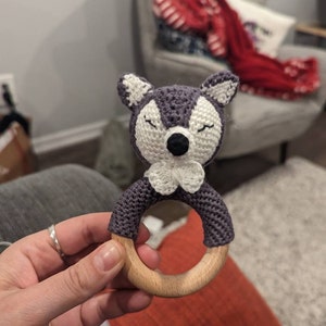 Baby Rattle Wolf Crochet Pattern, Amigurumi Wolf Crochet Pattern, Toy ...