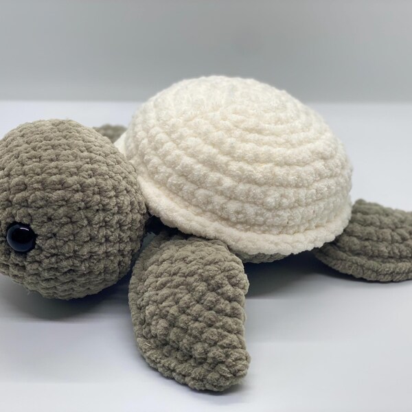 Crochet Turtle Pattern 2 Sizes regular and Jumbo PDF Download Beginner ...