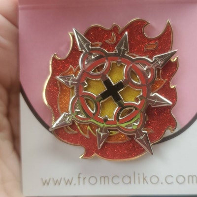 Kingdom Hearts Pin Spinning Axel Chakram Enamel Pin Spinner - Etsy