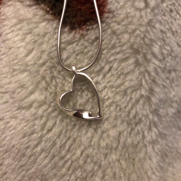 Mobius Heart Pendant, Sterling Silver Mobius Heart Pendant, Inspired by ...