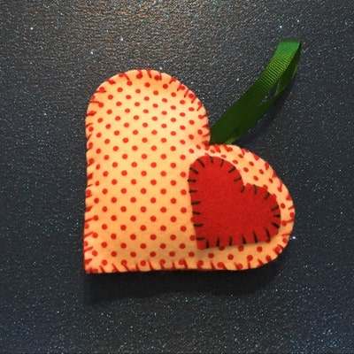 Polka Dot Wool Felt Choose From 4 Colors // Polka Dot Printed Felt ...