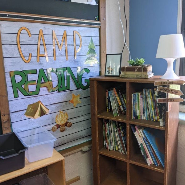 Bulletin Board Display Kit - Printable Teacher Bulletin Board – Reading ...