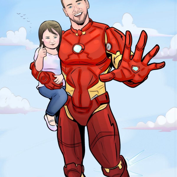 Custom Comic Book Art - Superhero Cover Art - Custom Made Poster ...