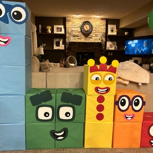 Numberblocks Birthday Party Decor Numberblocks Theme Small Popcorn ...