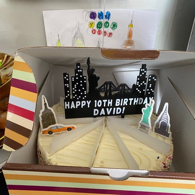 New York City Skyline Cake Topper, Birthday Cake Topper, Graduation ...