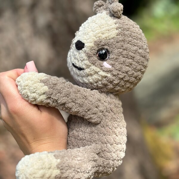 PATTERN: Sid the Plush Sloth Pattern Amigurumi Sloth Pattern Crochet ...