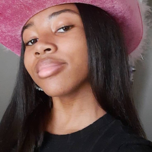 Pink Cowgirl Hat Bachelorette Party Pink Velvet Fur Veil Last Rodeo Yeehaw Bitches Rodeo