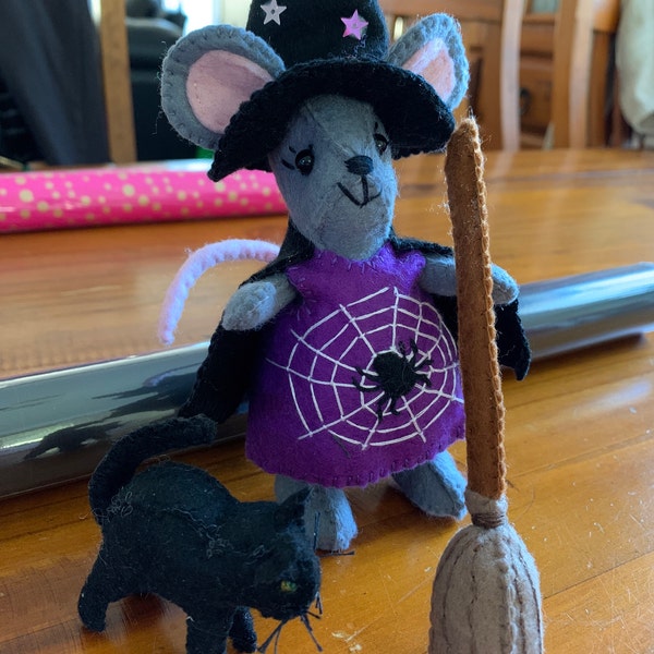 Halloween Witch Mouse - PDF Pattern - Instant Download - Etsy