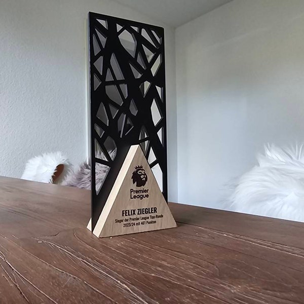 Modern Laser Cut Steel Trophy, Corporate Award, Unique Metal Prize for ...