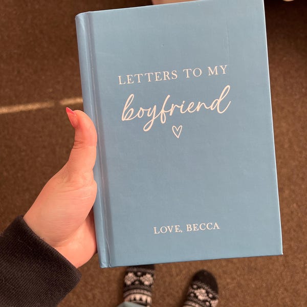 Letters to My Boyfriend Custom Notebook Valentines Day Gift From ...