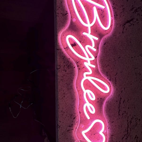 Neon Sign Custom Name, Custom Neon Sign Battery Operated, Home Decor ...
