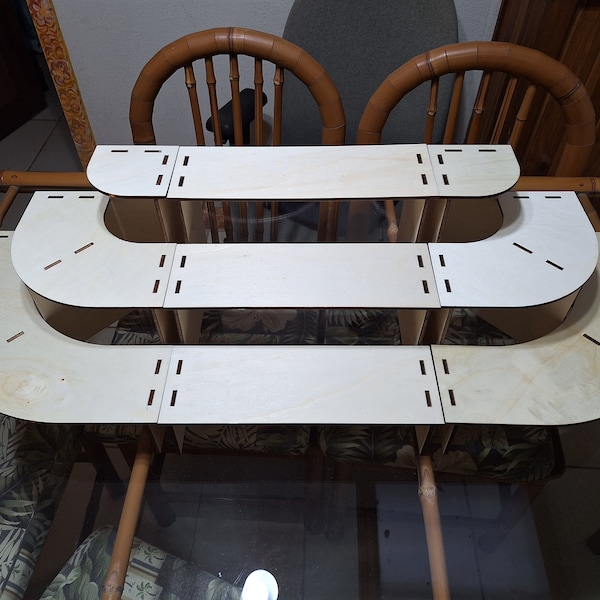 Modular 3 Tier Display Stand Svg Laser Cut Files, 3 Tiers Retail Stand ...