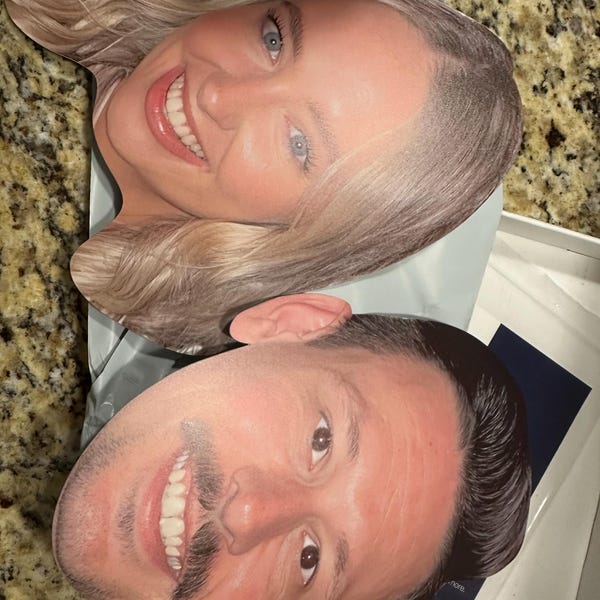 Custom Heads on a Garland Face on Banner Custom Birthday Wall Hang ...