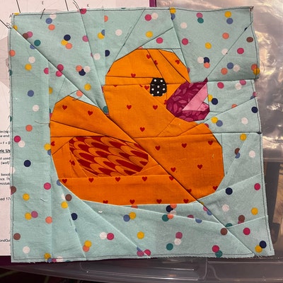 Origami Crane FPP Foundation Paper Piecing Quilting Project Block ...