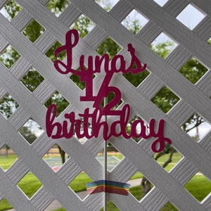 Custom Half Birthday Cake Topper 1/2 Cake Topper 6 Months - Etsy