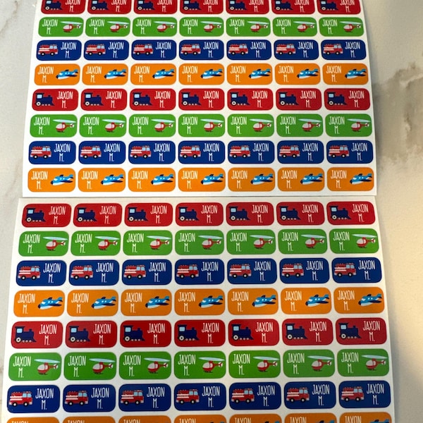Personalized Name Labels for Kids Waterproof Labels Dishwasher Safe ...