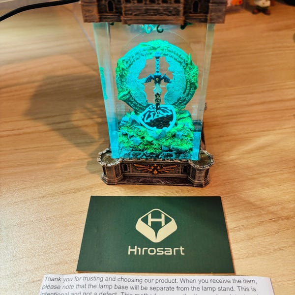 Master Sword and Shield Lamp, Li.nk Zel.da Resin Lamp, Link Ze.ld.a ...