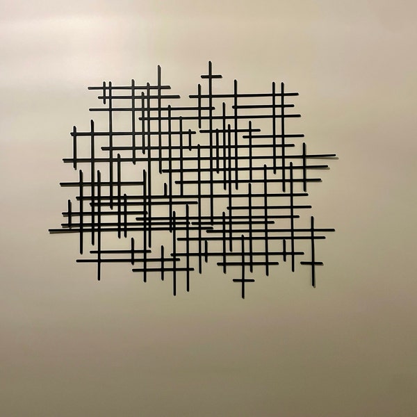 Metal Wall Coat Rack, Abstract Metal Wall Decor,entryway Metal ...