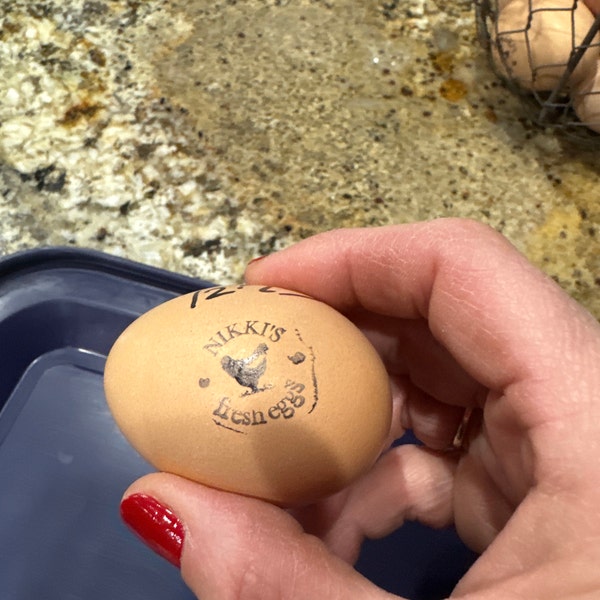 Egg Stamps Personalized Custom Egg Stamp, Chicken Coop Idea, Chicken ...