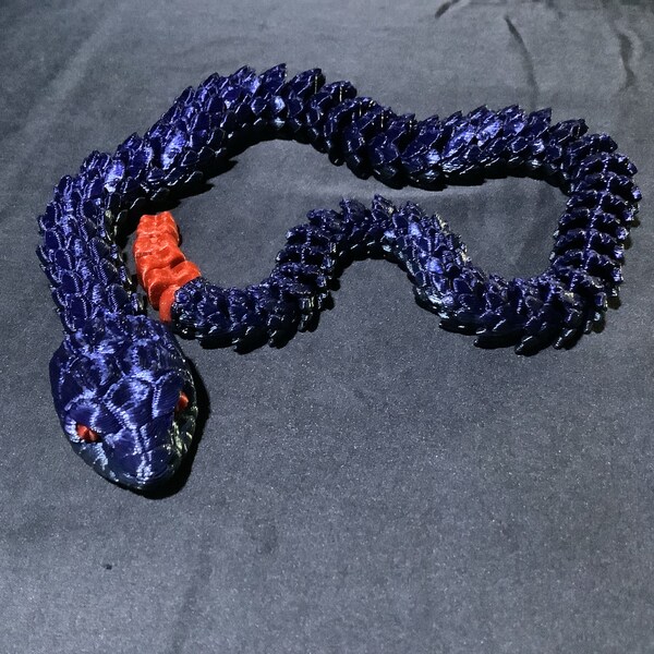 Flexi Articulated Rattle Snake Desk Toys Valentine Gifts Dragons D&D 3D ...