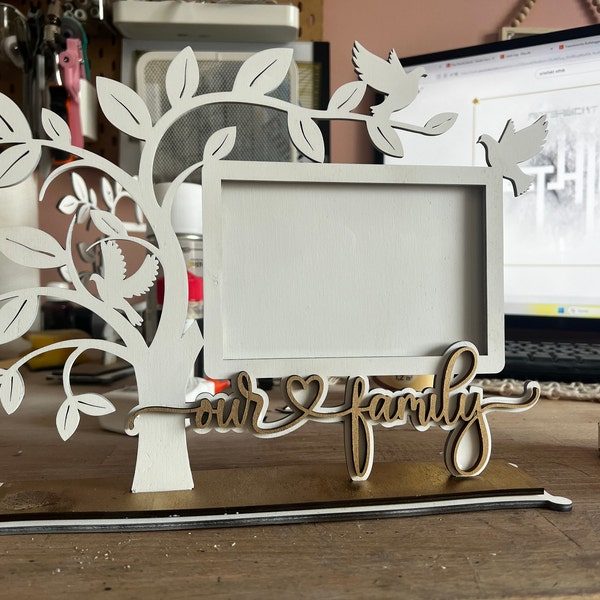 Family Photo Frame, Laser Redy File, Svg, Dxf, Cdr, Pdf. 3mm Material ...