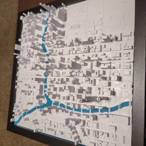 3D City Map 3D Street Map 3D Printed Skyline Decor Home - Etsy