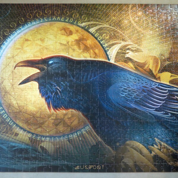 Raven Wall Art | Paper Print | Home Decor | 11x17 | 80s Synth Wave ...