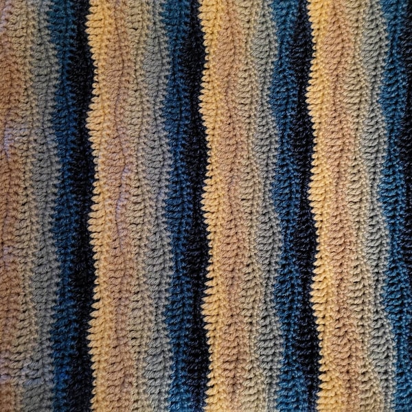 Crochet Waves Blanket, Crochet Chunky Blanket Pattern, Quick Crochet ...